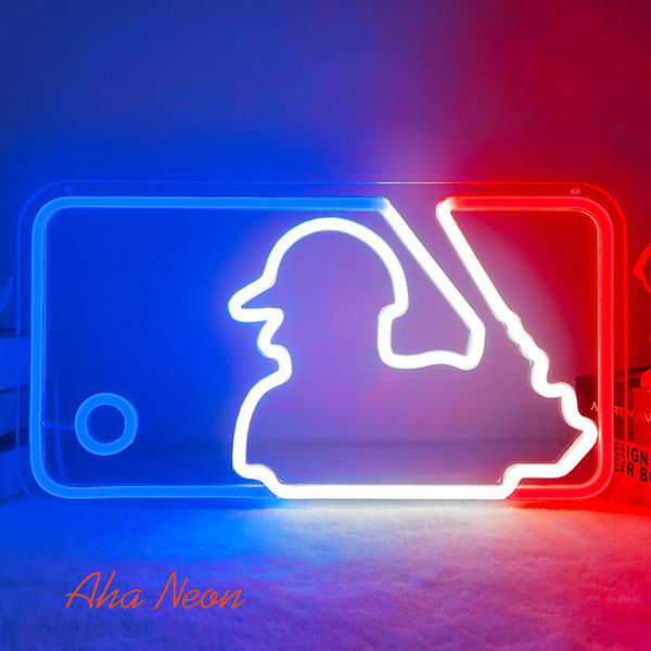 Baseball Player Neon Sign | Aha Neon