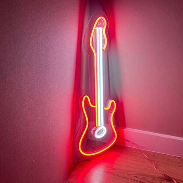 Guitar Neon Sign – Aha Neon®