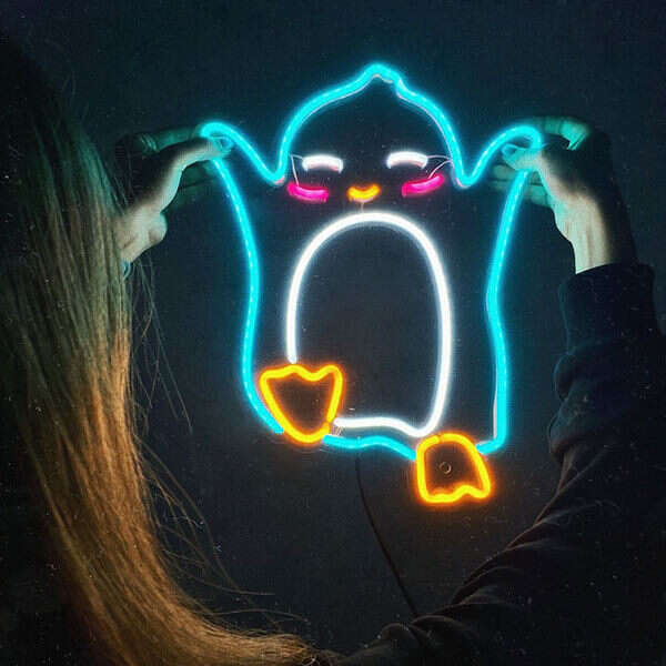 Penguin LED Light Sign | Aha Neon
