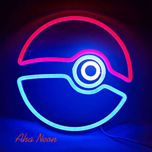 Pokeball Neon Sign | Aha Neon