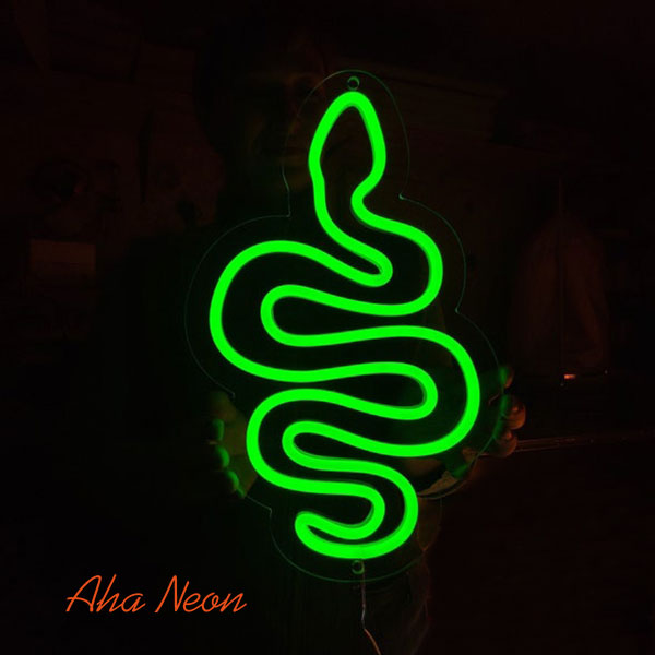 Snake LED Light Sign | Aha Neon
