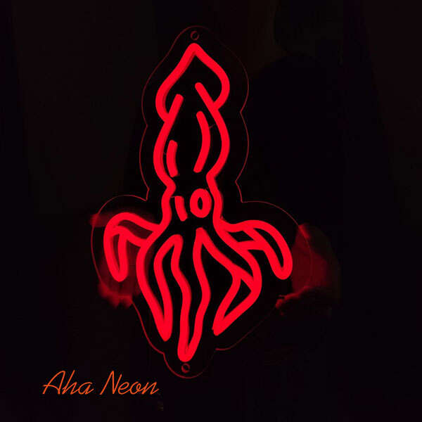 Squid LED Light Sign | Aha Neon