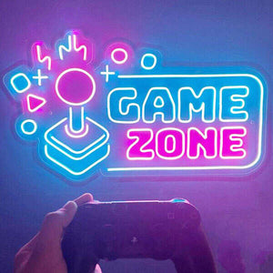 Game Zone LED Light | Personalized Neon Sign