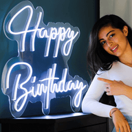Happy Birthday LED Neon Sign | Aha Neon