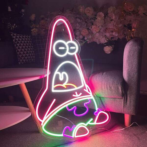 Aha Neon Patrick Star Sign