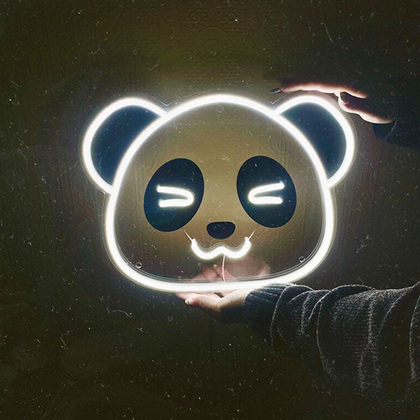 Cute Panda Neon Wall Art | Personalized LED Sign – Aha Neon®
